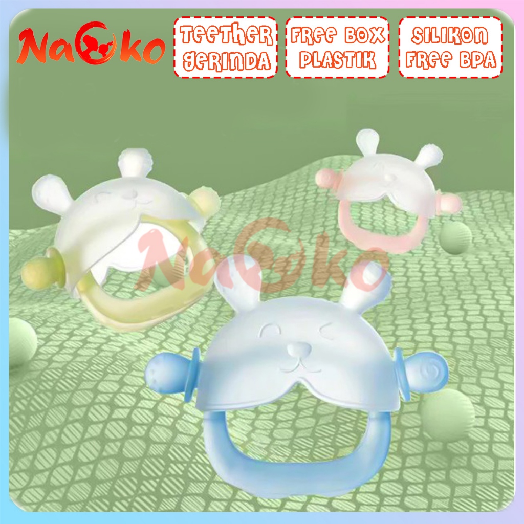 Jual Teether Bayi BPA Free +Box Bahan Keamanan Silikon Kelas Makanan ...