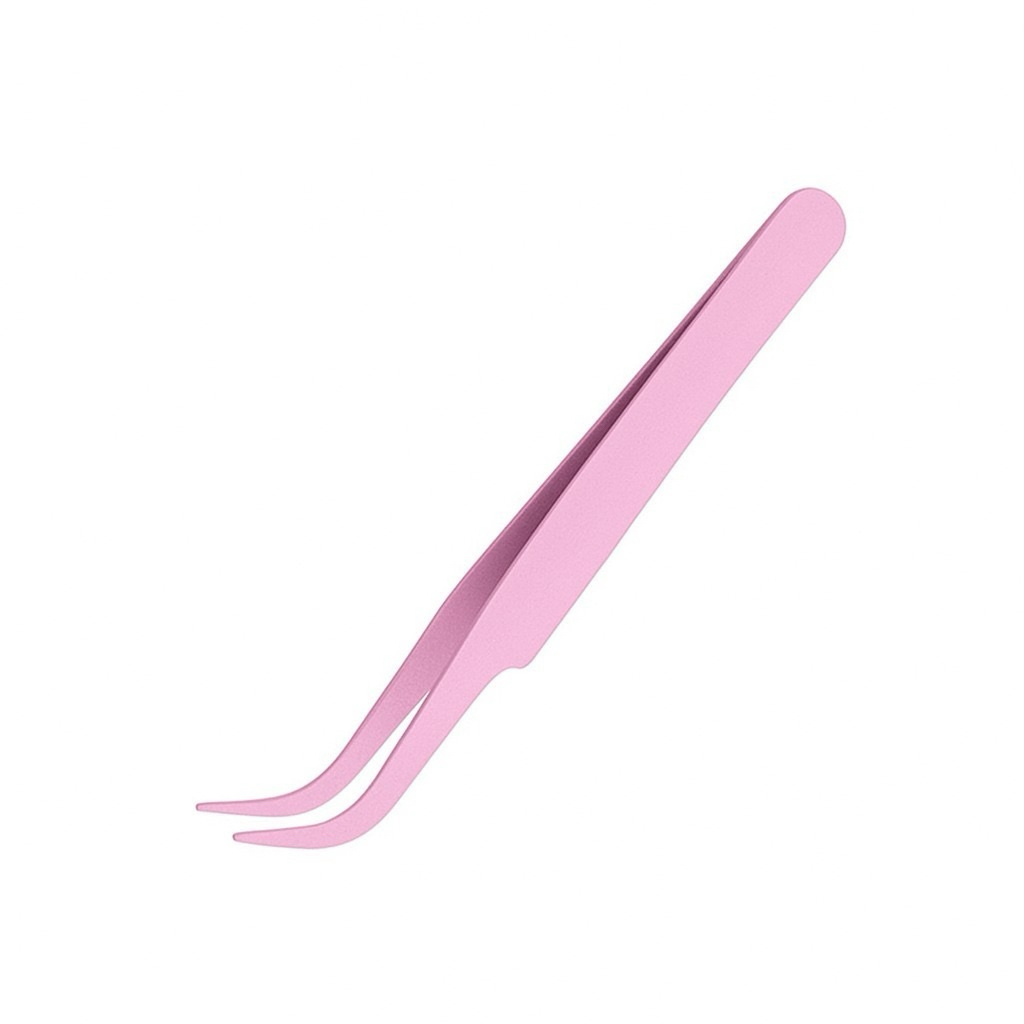 Jual Pinset Tweezer Bulu Mata Eyelash Pinset Tweezer Lurus Bengkok ...