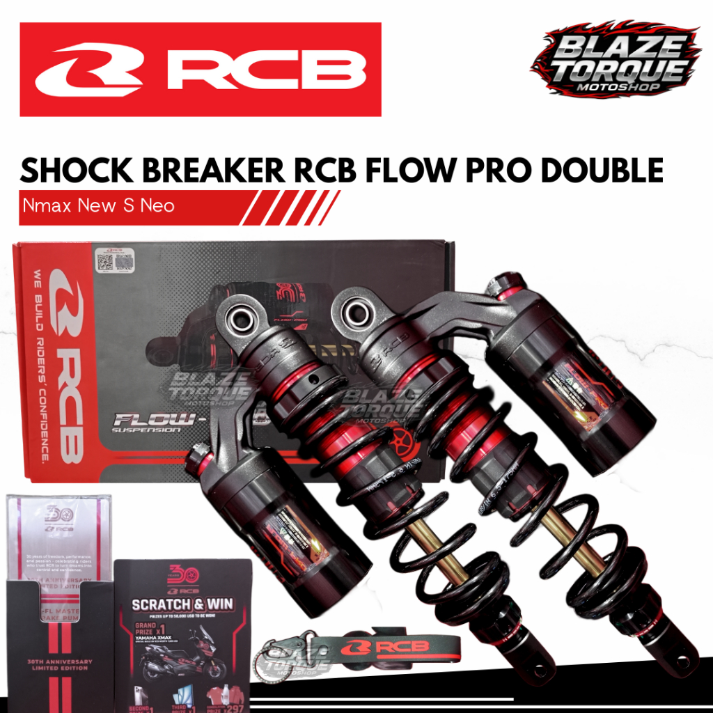 Jual Shock Breaker Limited edition 30 tahun RCB Flow Pro 305mm Nmax New ...