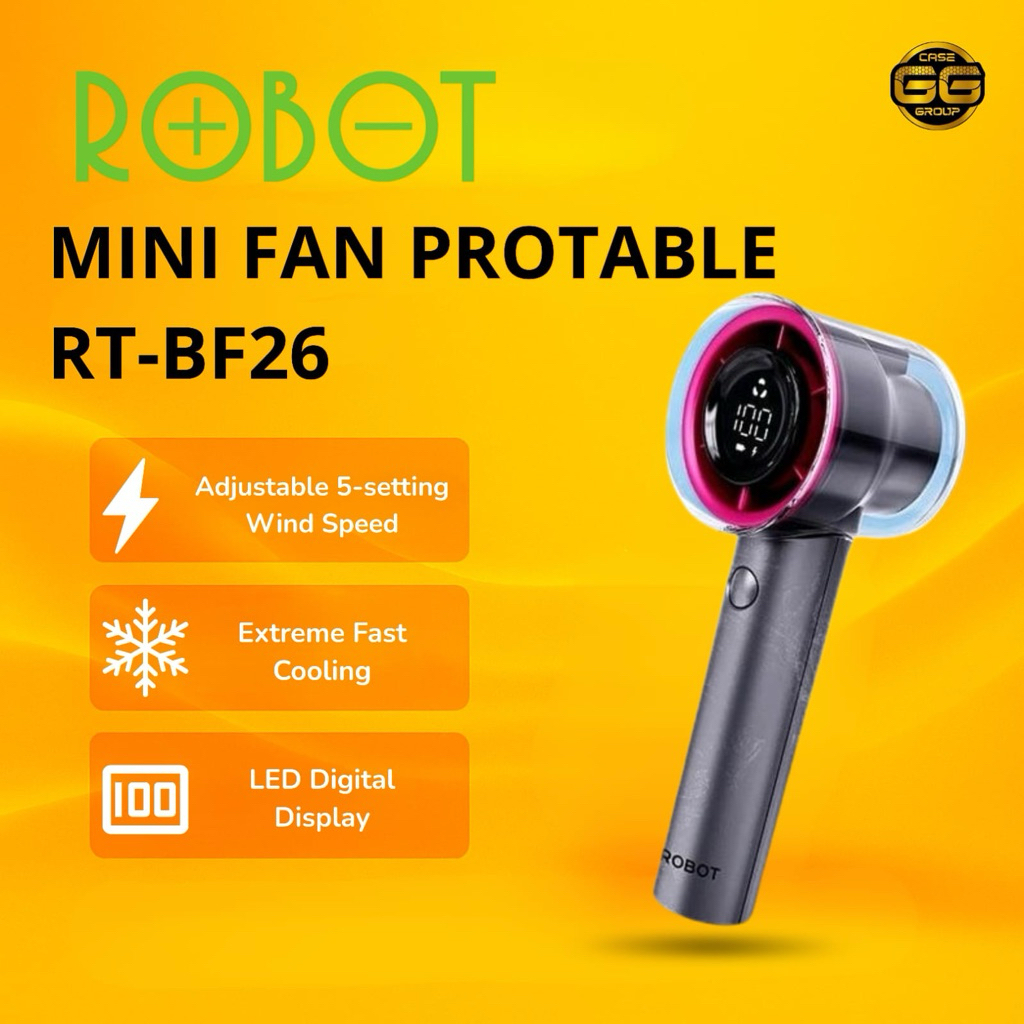Jual MINI FAN ROBOT RT-BF26/KIPAS MINI ROBOT 3000MAH | Shopee Indonesia