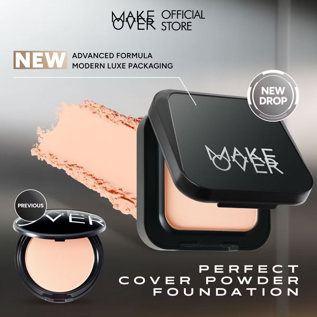 Jual [INSTANT] NEW! MAKE OVER PCPF Power Cover Powder Foundation 10g ...