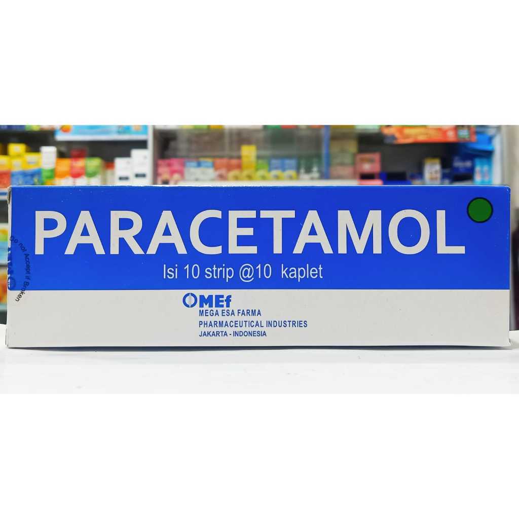 Jual PARACETAMOL 500MG MEF (1 KOTAK ISI 100 KAPLET) - MEREDAKAN DEMAM ...