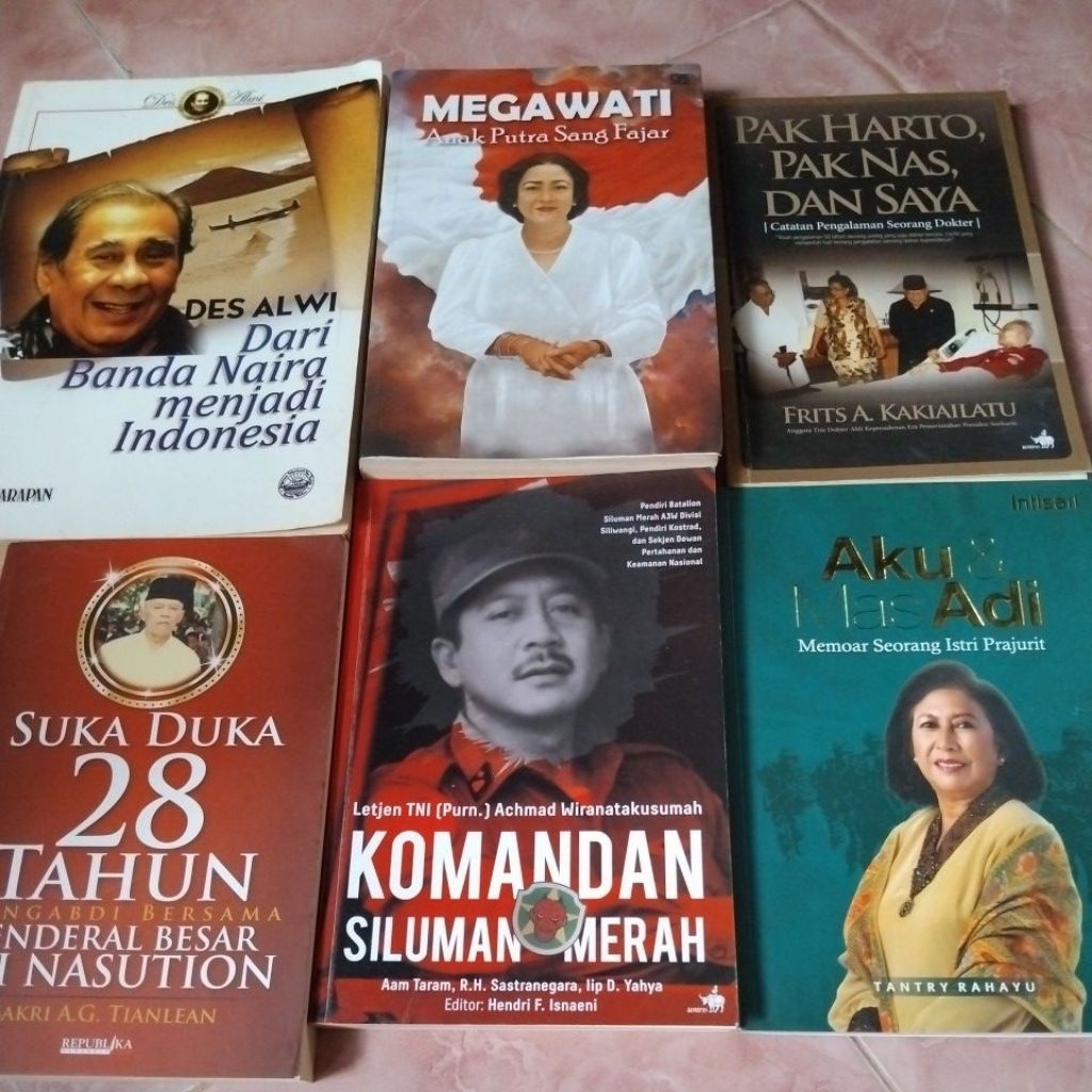 Jual ORIGINAL BIOGRAFI TOKOH INDONESIA, MEGAWATI, A H NASUTION, DES ...