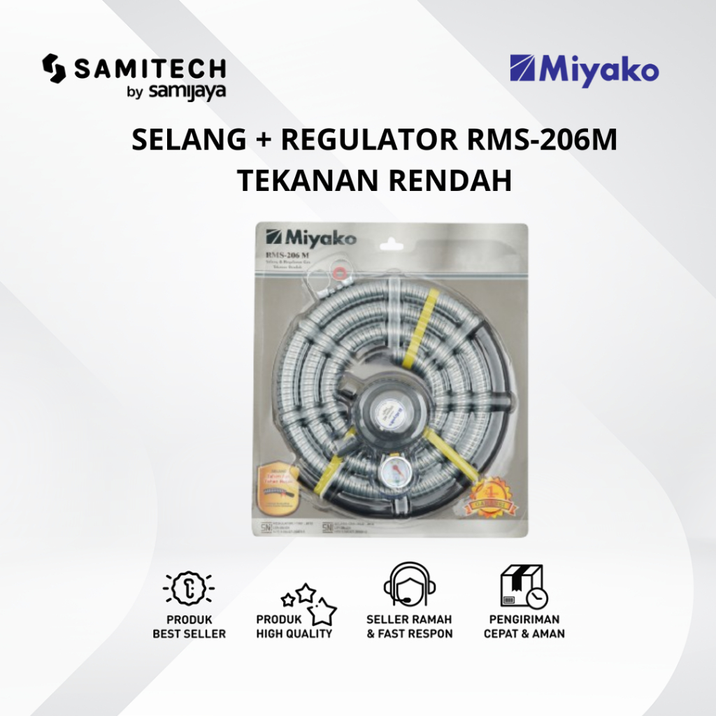 Jual SELANG REGULATOR GAS MIYAKO RMS-206M / RMS 206M | Shopee Indonesia