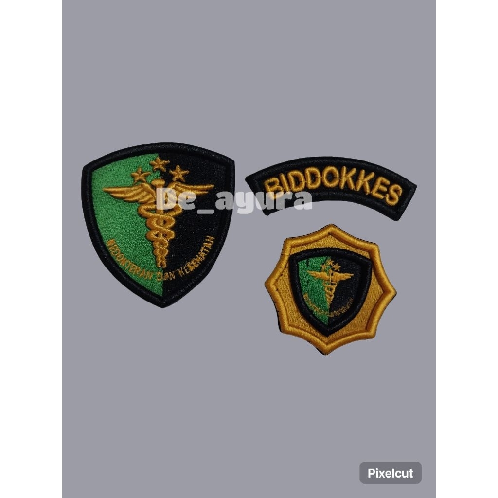 Jual LOGO KEDOKTERAN DAN KESEHATAN RODA DOKPOL BIDDOKKES POLISI BORDIR ...