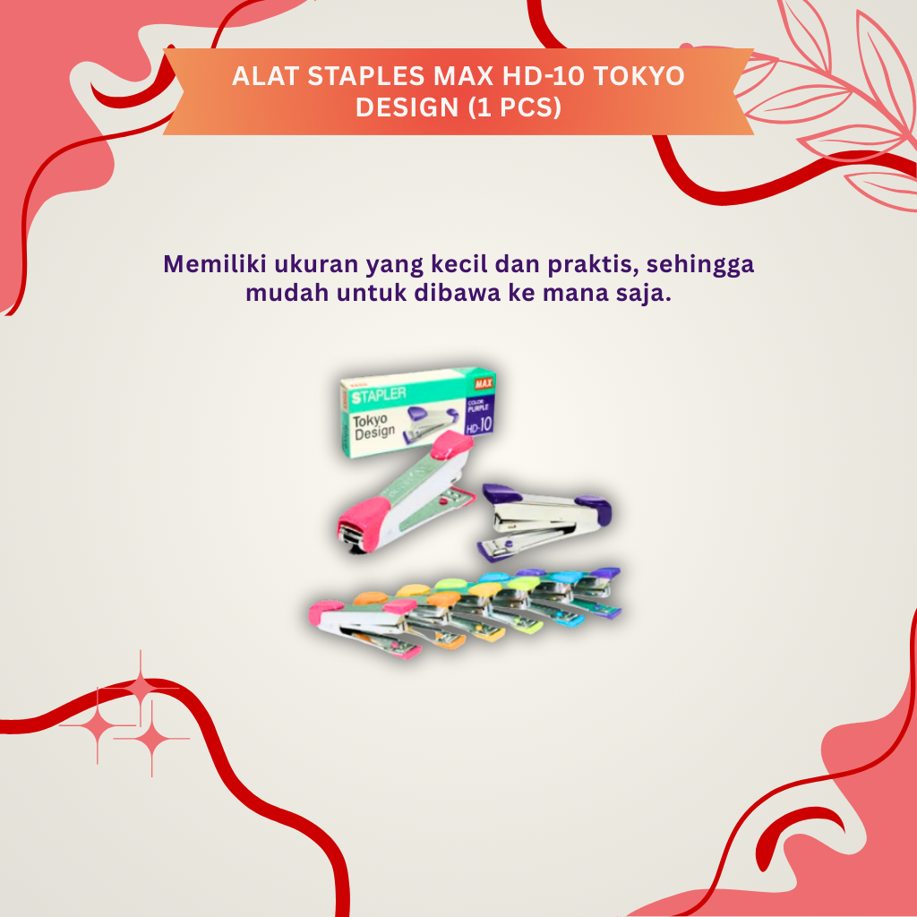Jual ALAT STAPLES MAX HD-10 TOKYO DESIGN (1 PCS) | Shopee Indonesia