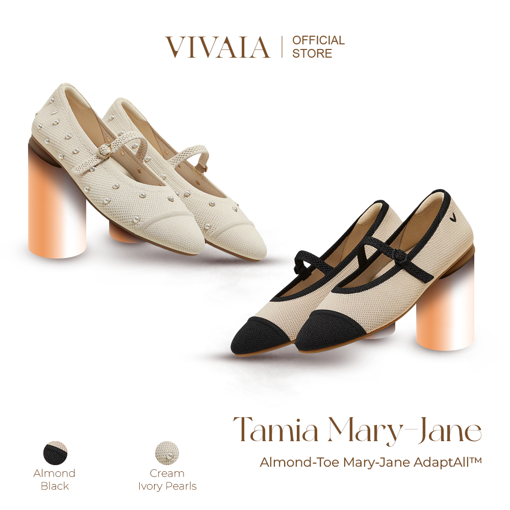 Jual VIVAIA Sepatu Wanita Almond-Toe Mary-Jane AdaptAll™ (Tamia Mary ...