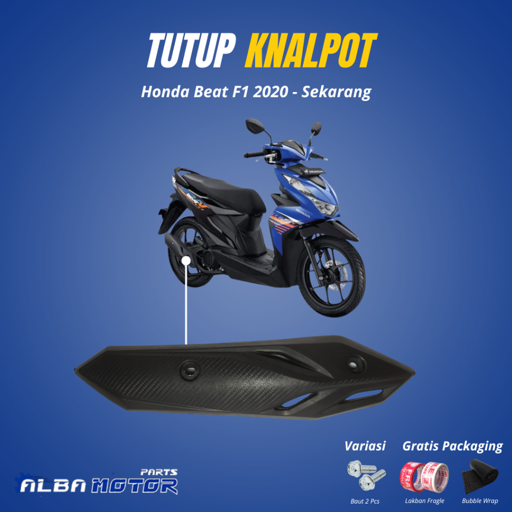 Jual Cover Knalpot / Tutup Knalpot Honda Beat F1 Beat Deluxe 110 CC ...