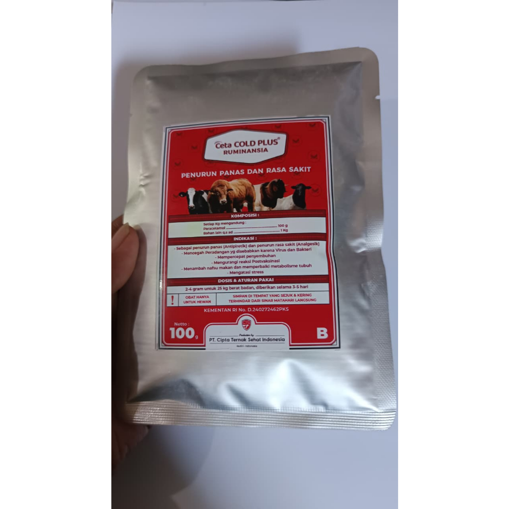 Jual Ceta Cold Plus Ruminansia Obat Demam Sapi Kambing Domba Babi dan ...