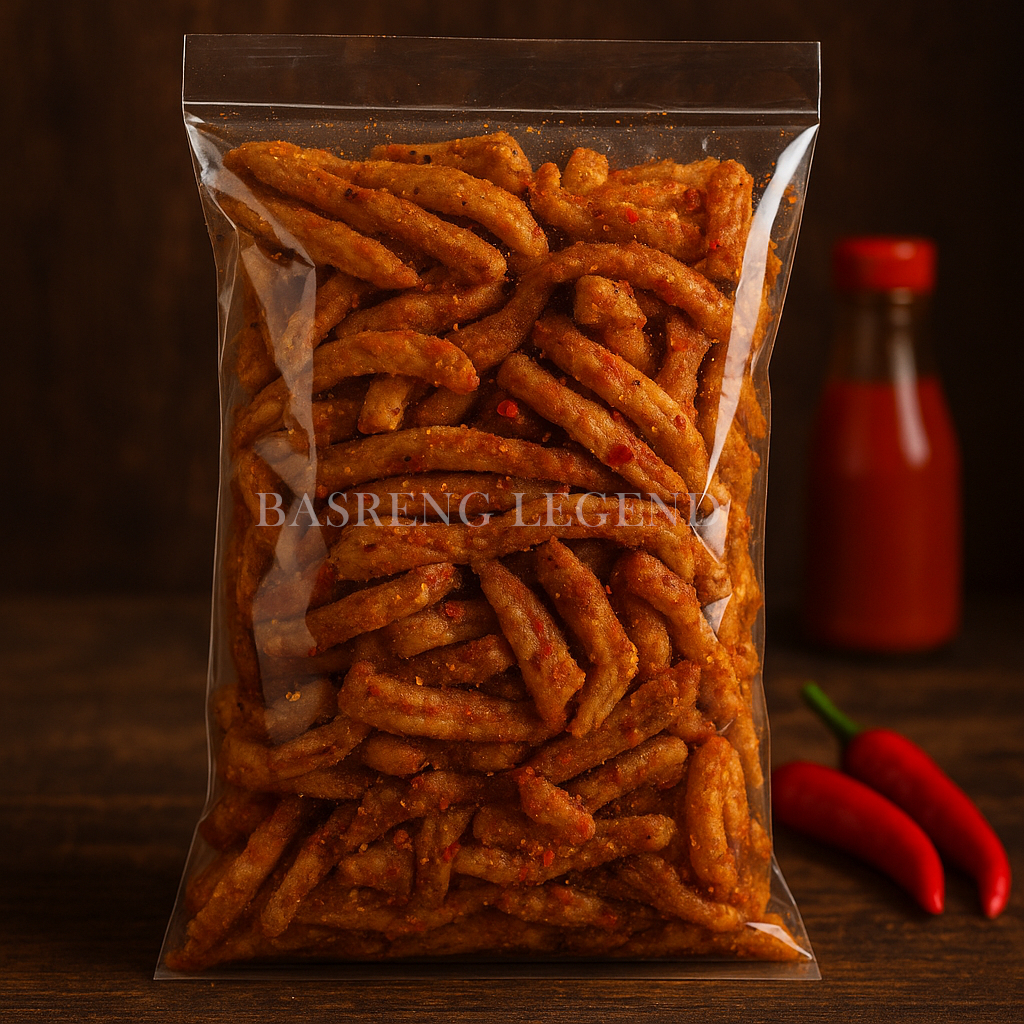 Jual basreng stick pedas daun jeruk || basreng stick pedas enak ...