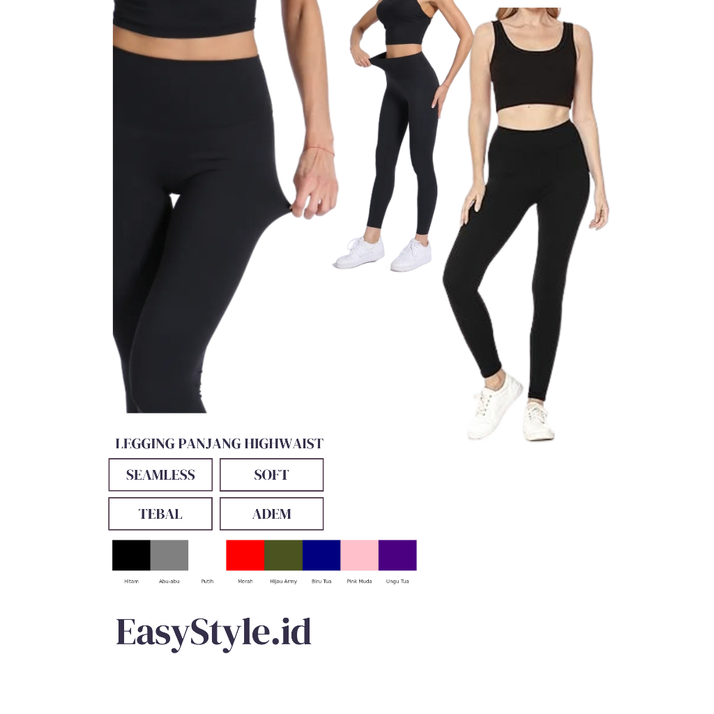 Jual COD / LEGGING PANJANG PREMIUM / LEGGING PANJANG SPANDEX / LEGGING ...