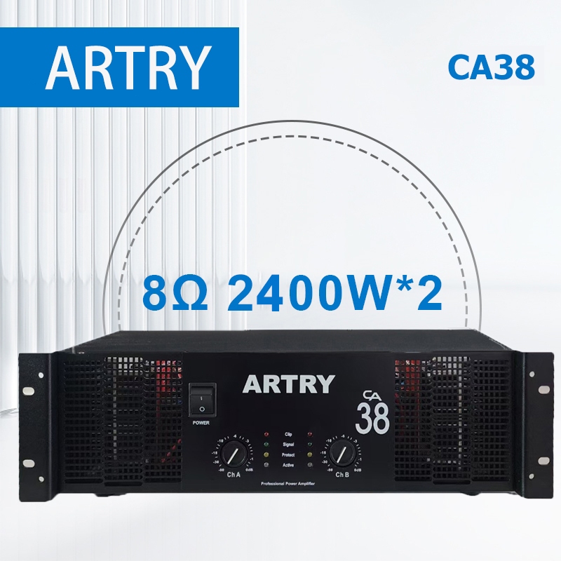 Jual ARTRY CA38 Professional amplifier, two channels, 2400W high-power 8 ohms, audio amplifier ...