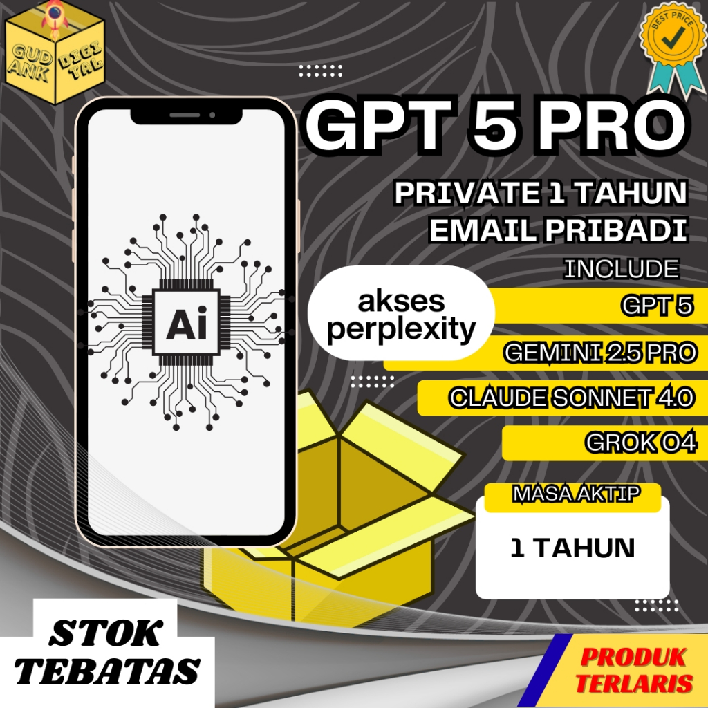 Jual CHAT BOT GPT 5 1 TAHUN order request | Shopee Indonesia