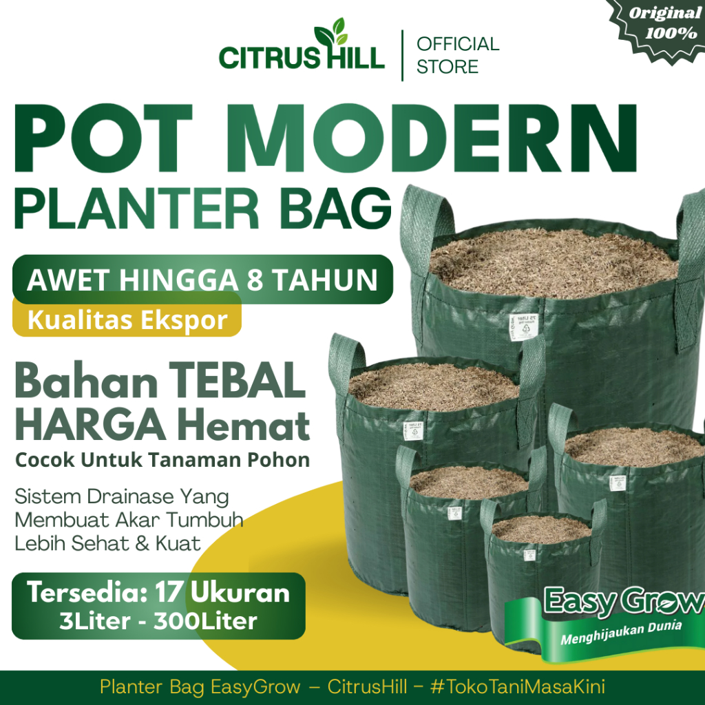 Jual BEST SELLER PLANTER BAG EASYGROW | PLENTER BAG / PLANTERBAG ...