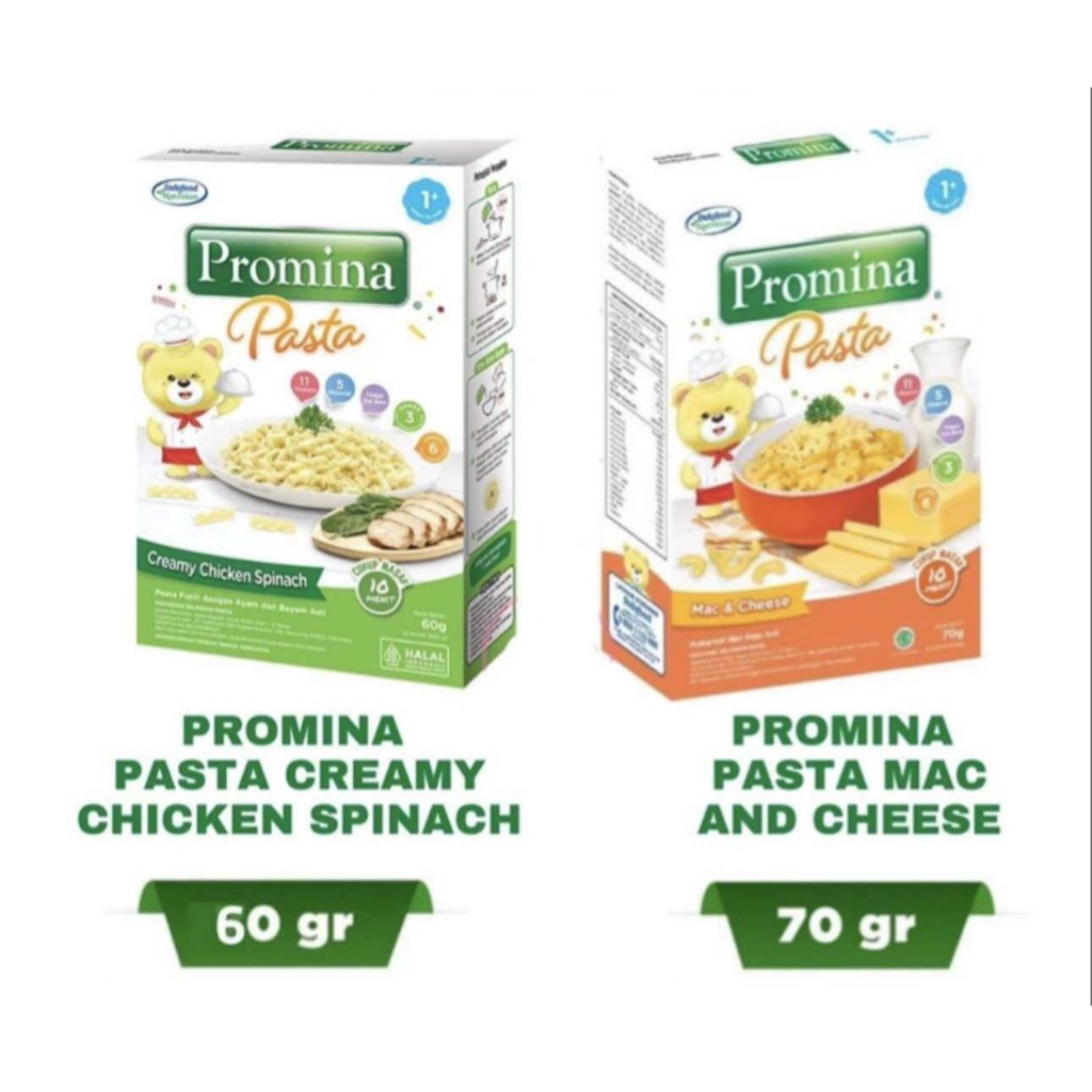 Jual Promina Pasta Mac And Cheese/Creamy Chicken Spinach - Camilan Bayi ...