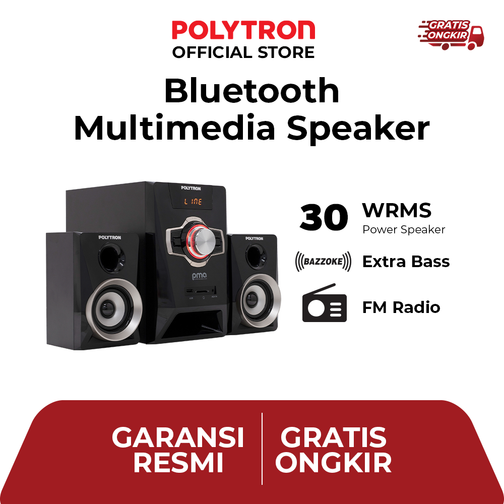 Jual POLYTRON SPEAKER MULTIMEDIA PMA 9525/9522/9321 GARANSI RESMI ...