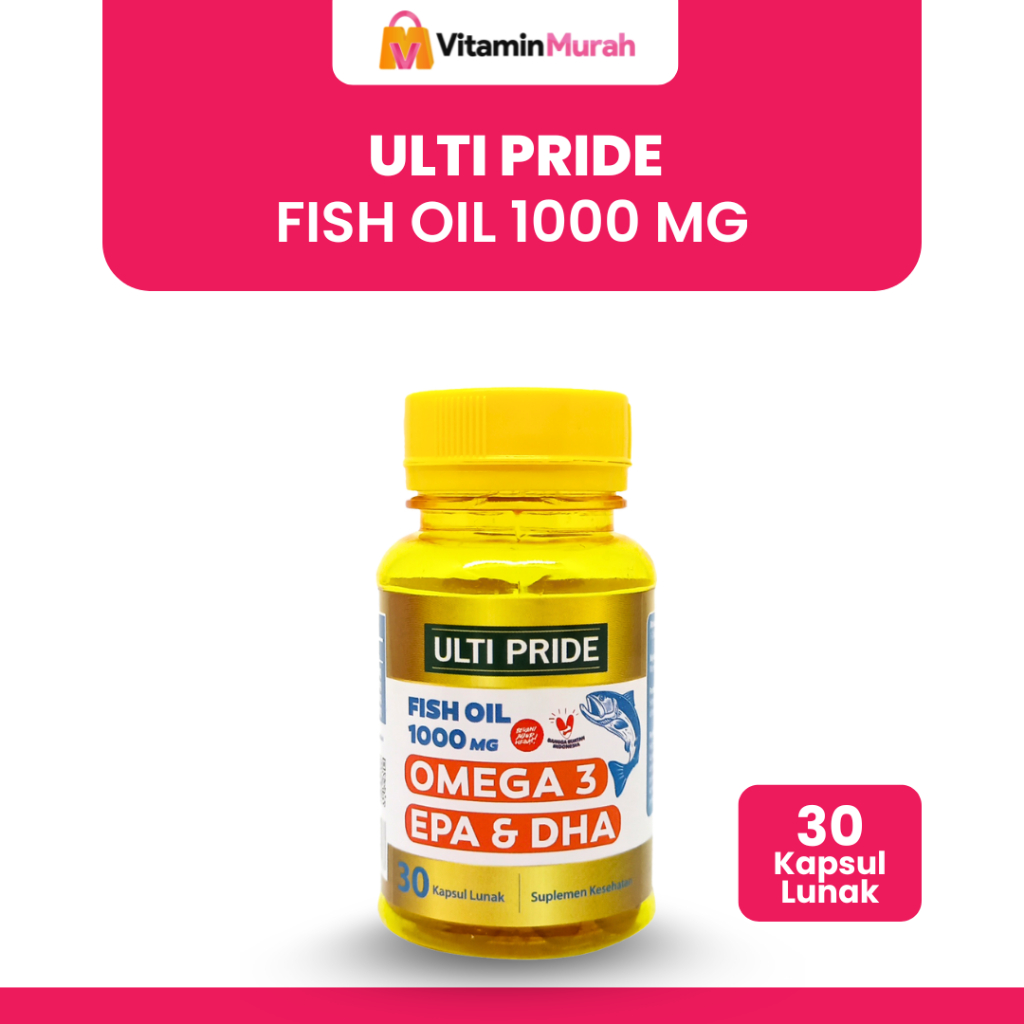 Jual ULTI PRIDE FISH OIL 1000 MG ISI 30 - Suplemen Kesehatan | Shopee ...