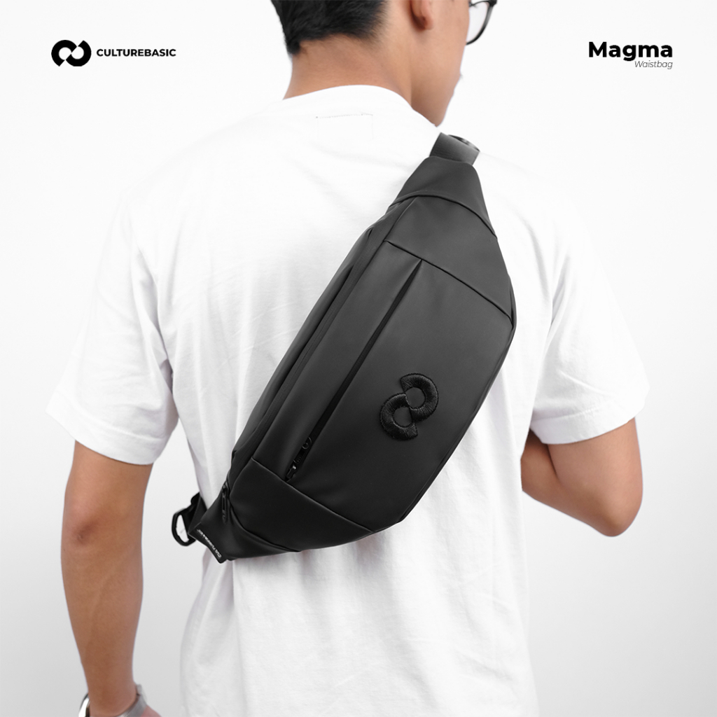Jual CULTURE BASIC | MAGMA Waistbag Pria Slingbag Waterproof Tas ...