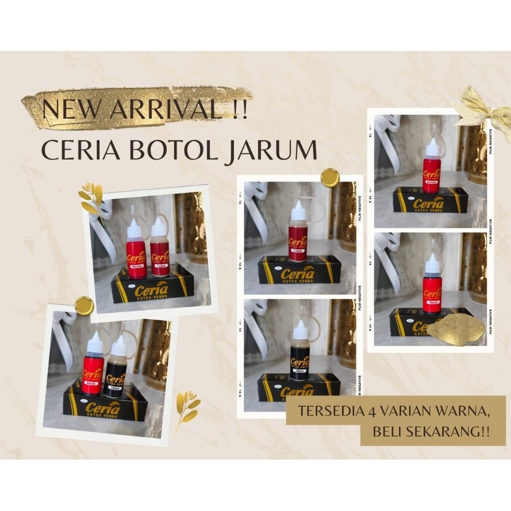 Jual CERIA KUTEX HENNA BOTOL JARUM 10ML | Shopee Indonesia