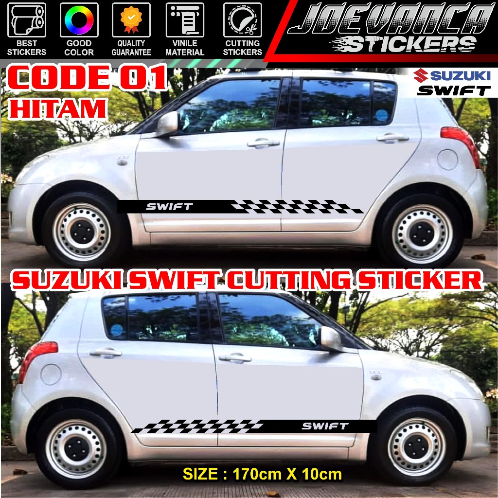 Jual Sticker Cutting Lis Mobil Suzuki Swift Cutting DD Bahan Premium ...