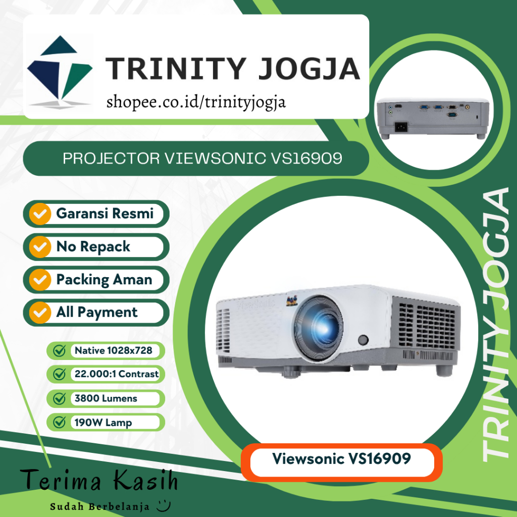 Jual Projector TKDN ViewSonic VS16909 - Garansi Resmi | Shopee Indonesia