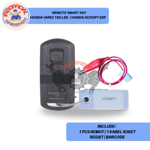 Jual Remote Keyless Smart Key Honda Vario 150 K59 Scoopy eSP K2F ...