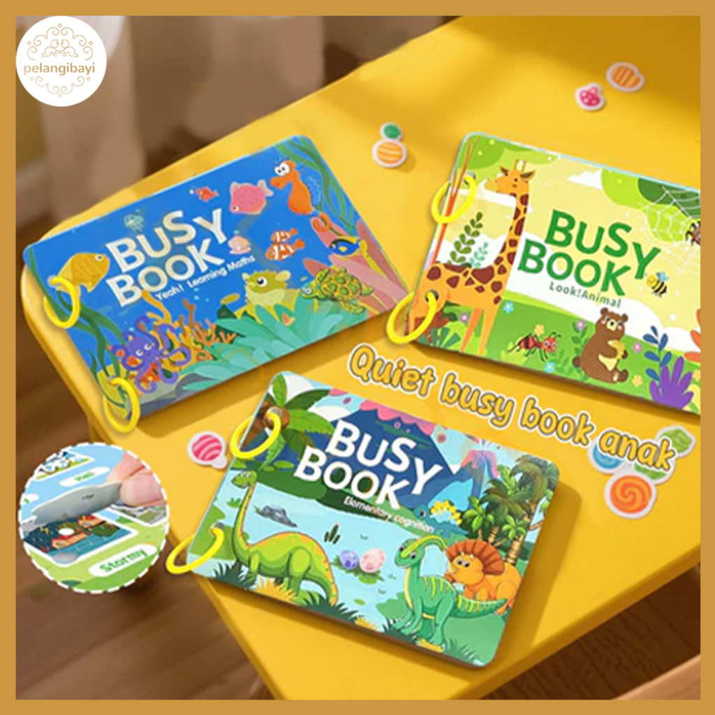 Jual Quiet Busy Book Dan Velcro Sticker Mainan Edukasi Aktivitas Buku ...