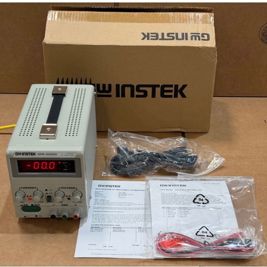 Jual GW Instek GPS-3030D 0–30 V/0–3 A Programmable DC Power Supply 10 ...