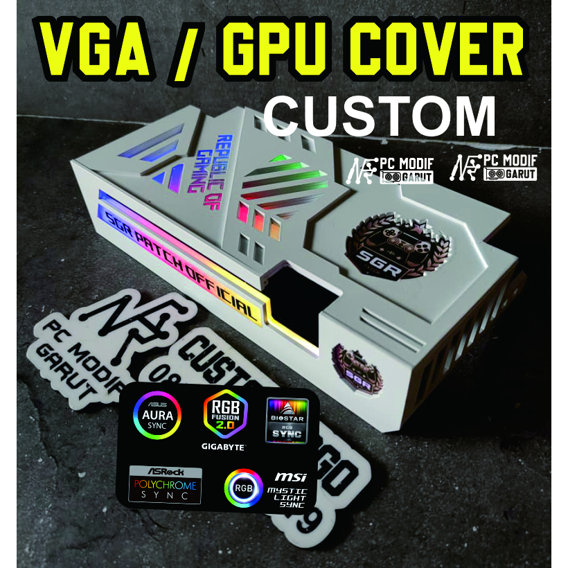 Jual VGA COVER GPU COVER VURRION RX EDITION LED ARGB RAINBOW CUSTOM ...