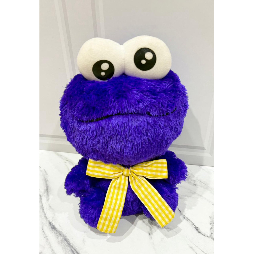 Jual Boneka Plushie Cookie Monster Ungu & Elmo Kuning Sesame Street ...
