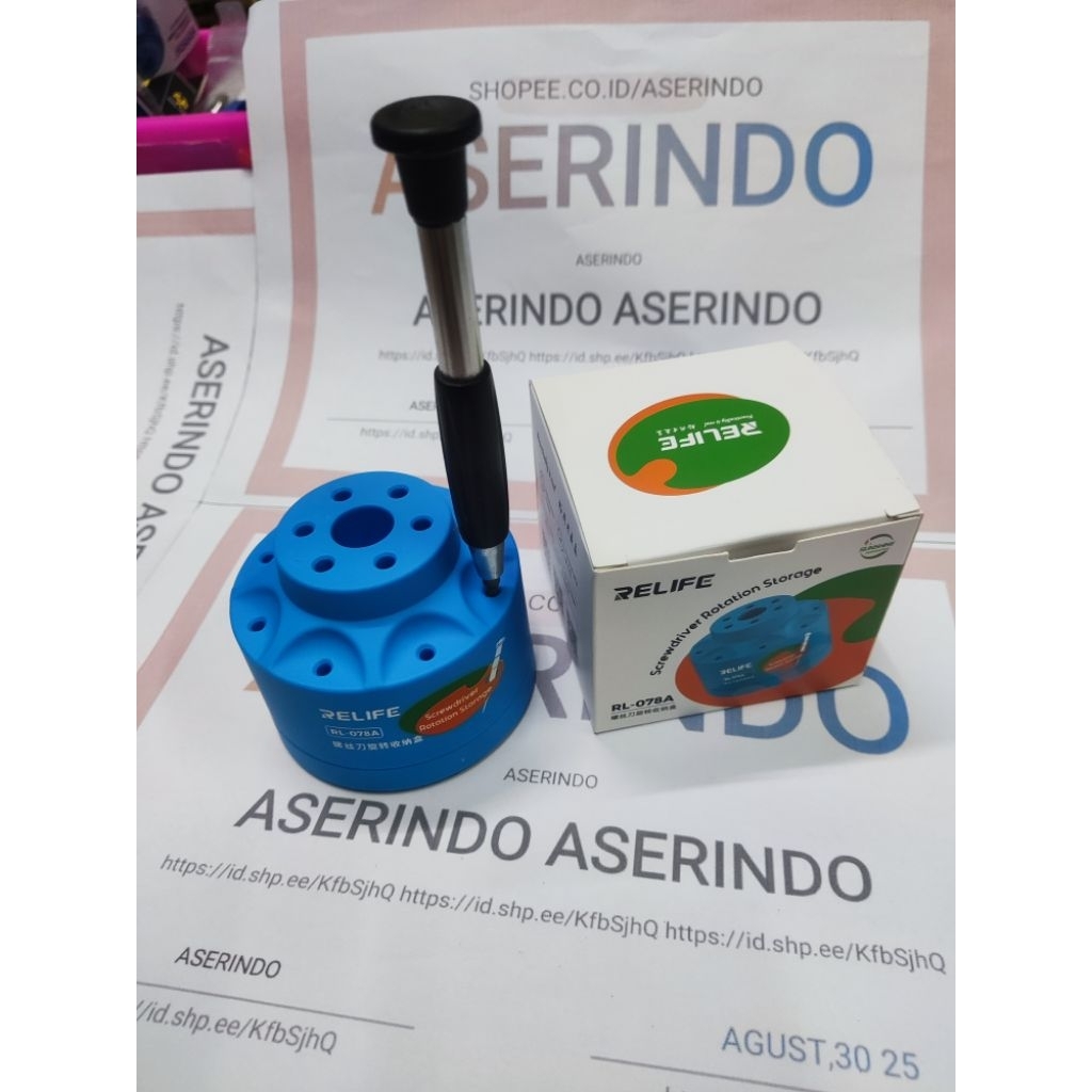 Jual TEMPAT OBENG PUTAR RELIFE RL-078A - STAND SCREWDRIVER ROTATING ...