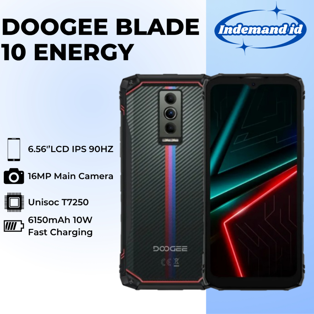 Jual DOOGEE Blade 10 Energy 6,56''LCD IPS 90HZ 6150mAh 10W 16MP AI ...