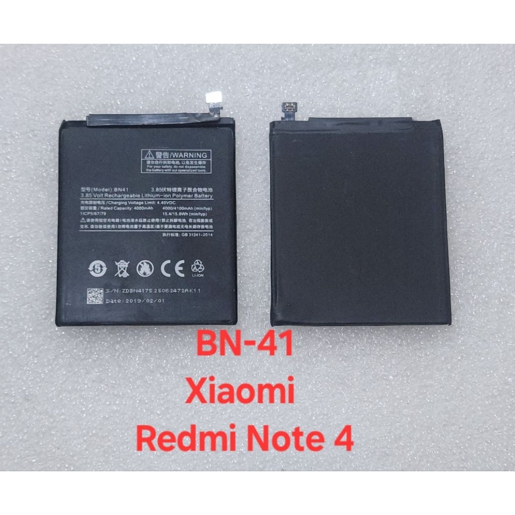Jual Baterai Xiaomi Redmi Note 4 BN41 Original | Shopee Indonesia