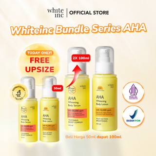 Jual [BUNDLE] WHITE INC AHA Body Serum & Body Lotion to Whitening ...