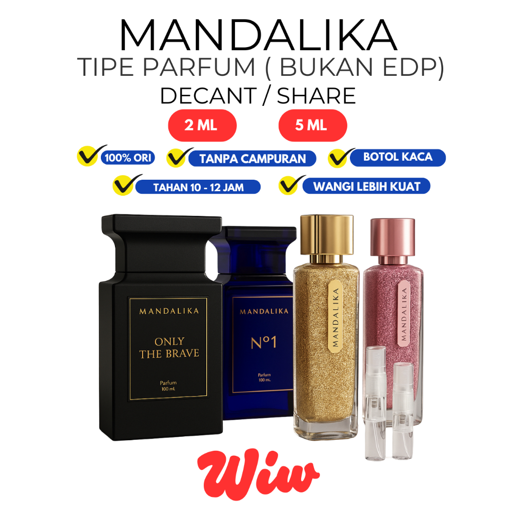 Jual Decant Mandalika Tipe Parfum Original 2ml 5ml Tester Gorgeous ...