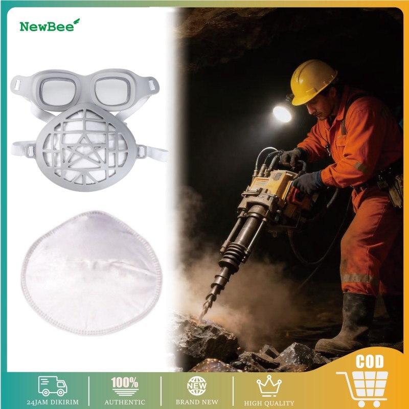 Jual Masker Respirator Gas Kimia Anti Debu Dengan Kacamata Pelindung ...