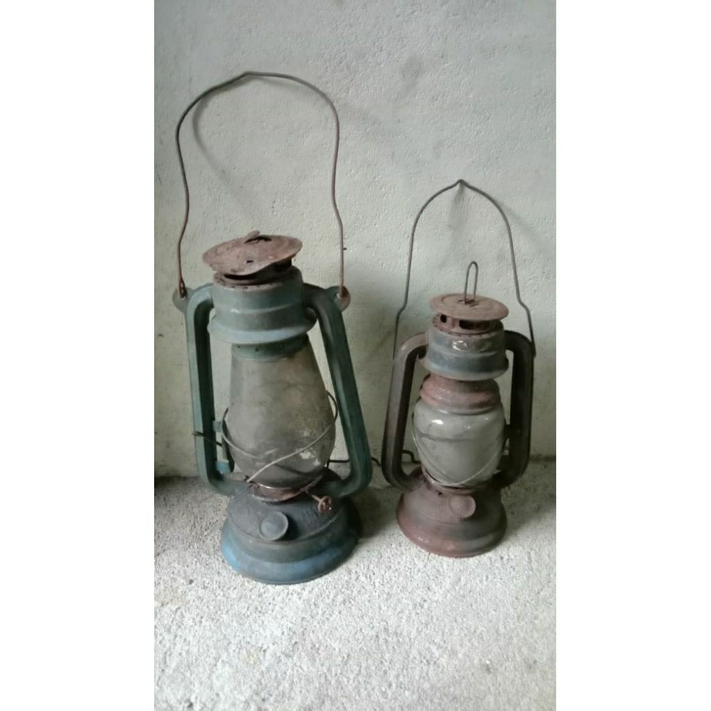 Jual lampu petromak besi jadul kaca made cino | Shopee Indonesia