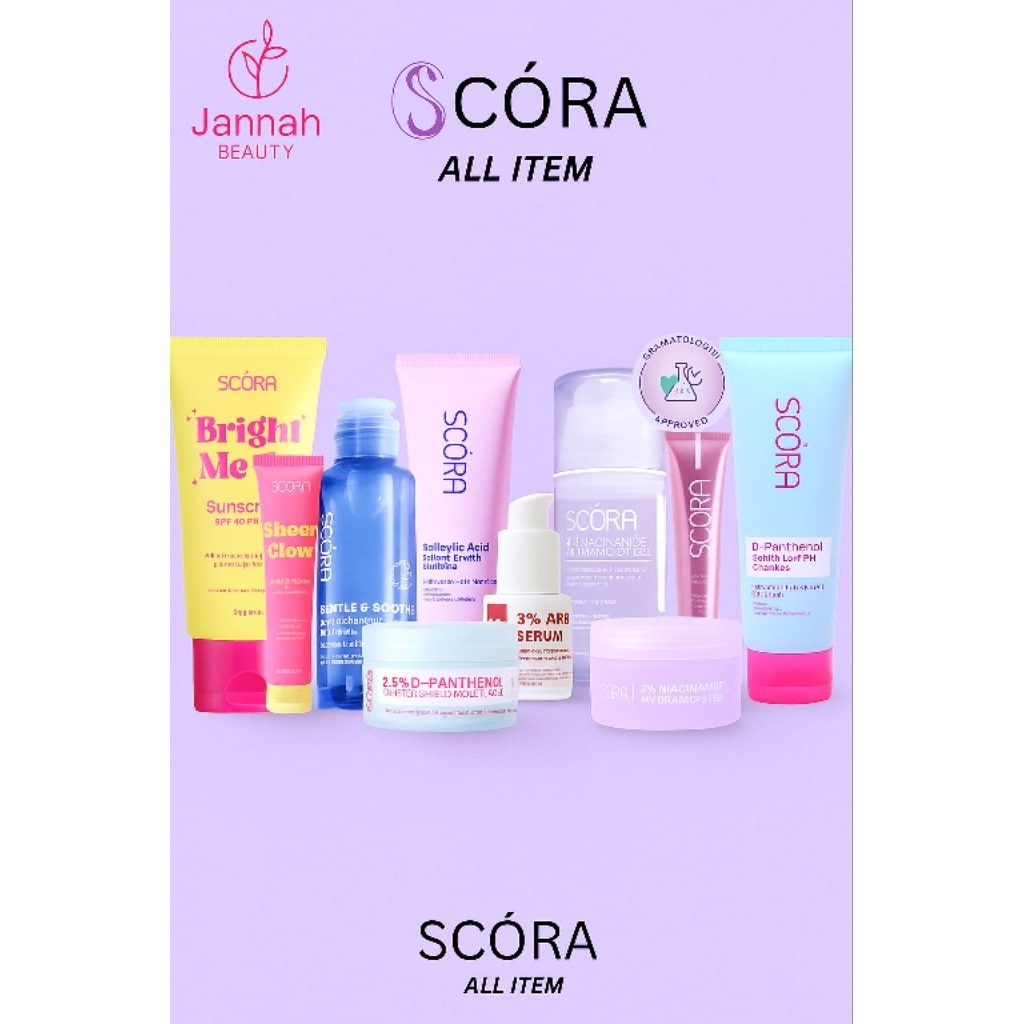 Jual SCORA Set Skincare/Sunscreen/Tone up Cream/Facial Wash | Shopee ...