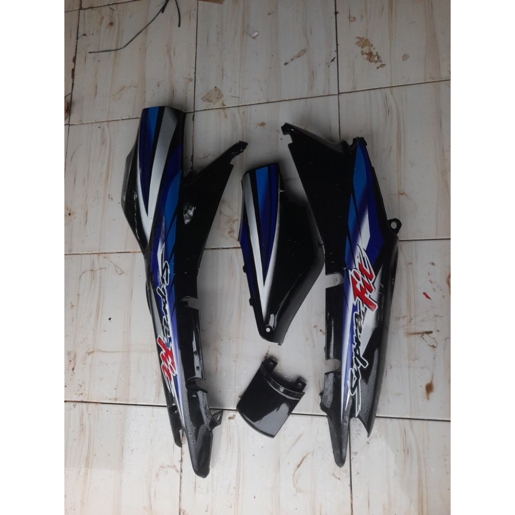 Jual Body belakang supra fit hitam biru | Shopee Indonesia