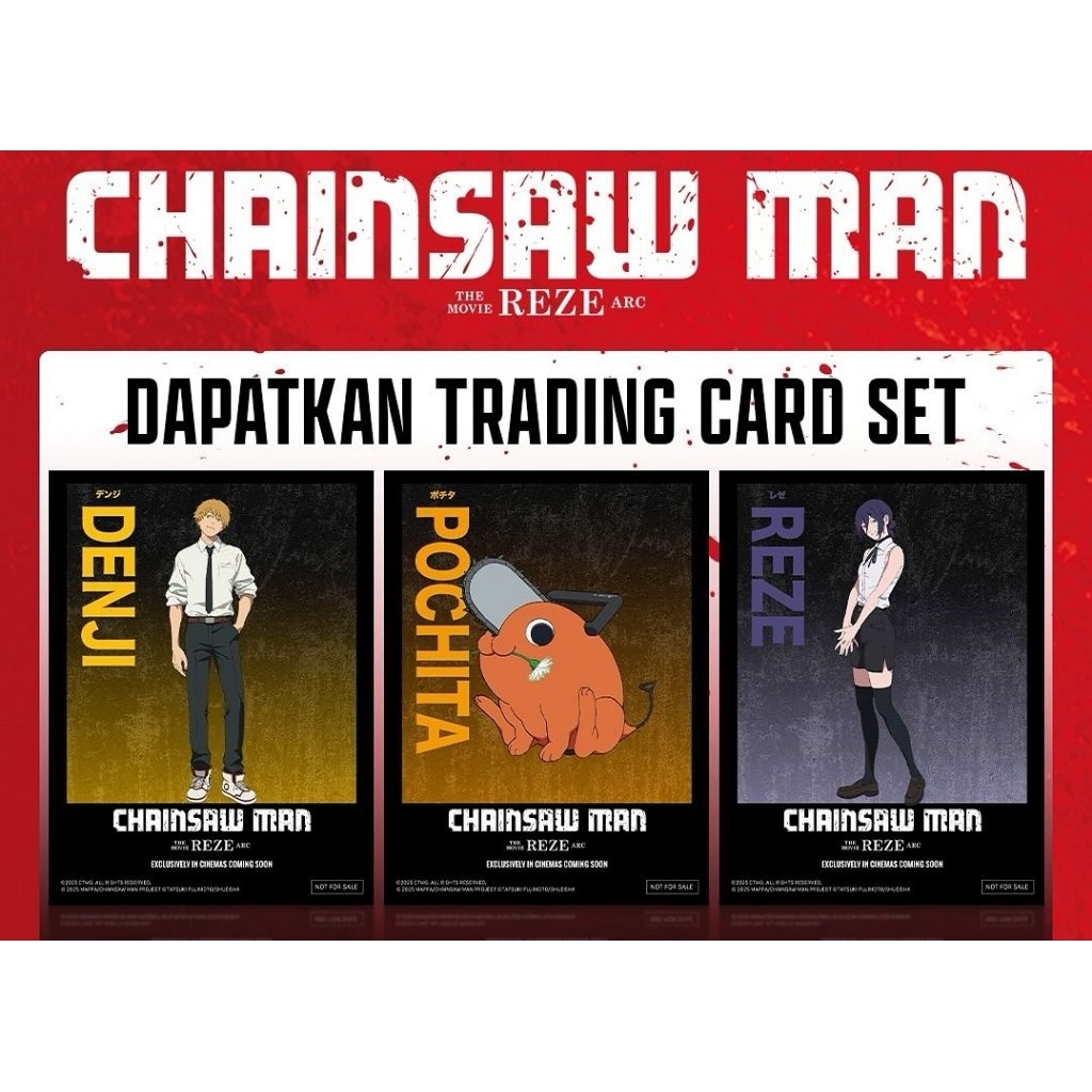 Jual Collectable Ticket (CT) Chainsaw man Movie: Reze Arc CGV Limited ...