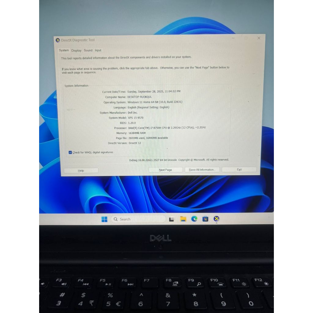 Jual DELL XPS 15-9570 CORE I7 GEN 7 - 16GB/256GB - FREE MOUSE, BAG AND ...