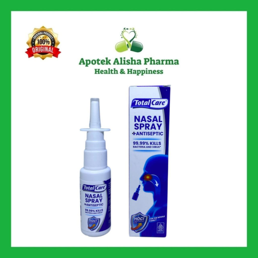 Jual Total Care Nasal Spray Plus Antiseptik 20ml Obat Semprot Hidung ...