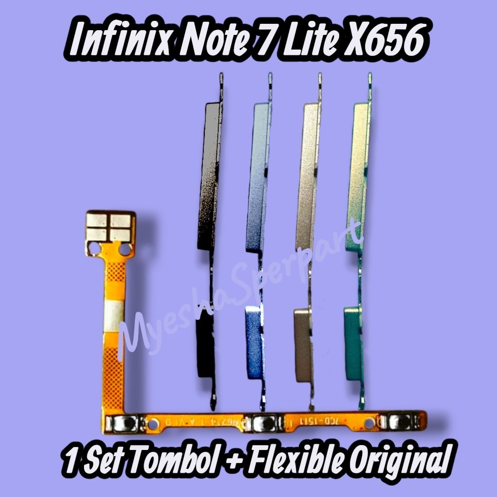 Jual Infinix Note 7 Lite Tombol+Flexible On off Volume Fullset Ori ...