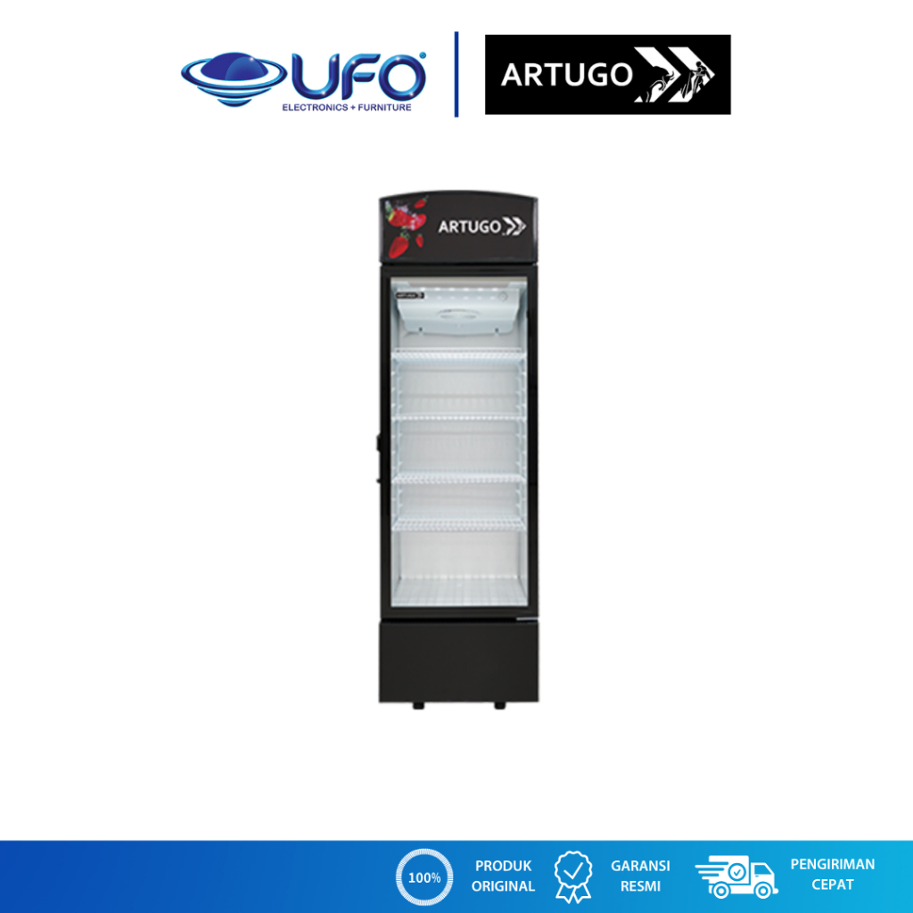 Jual ARTUGO Showcase Cooler SV351 Lemari Pendingin Minuman 320 Liter ...