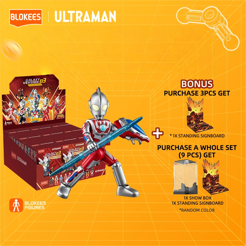 Jual BLOKEES ULTRAMAN Blind Box Mainan Action Model Kits Block Mainan ...
