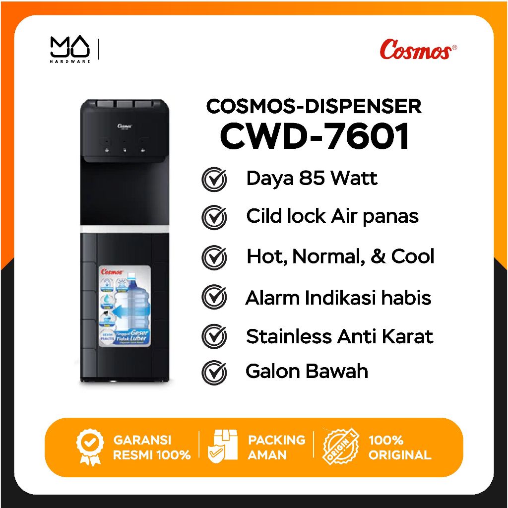Jual Dispenser Galon Bawah Cosmos CWD 7601 - Garansi Resmi | Shopee ...