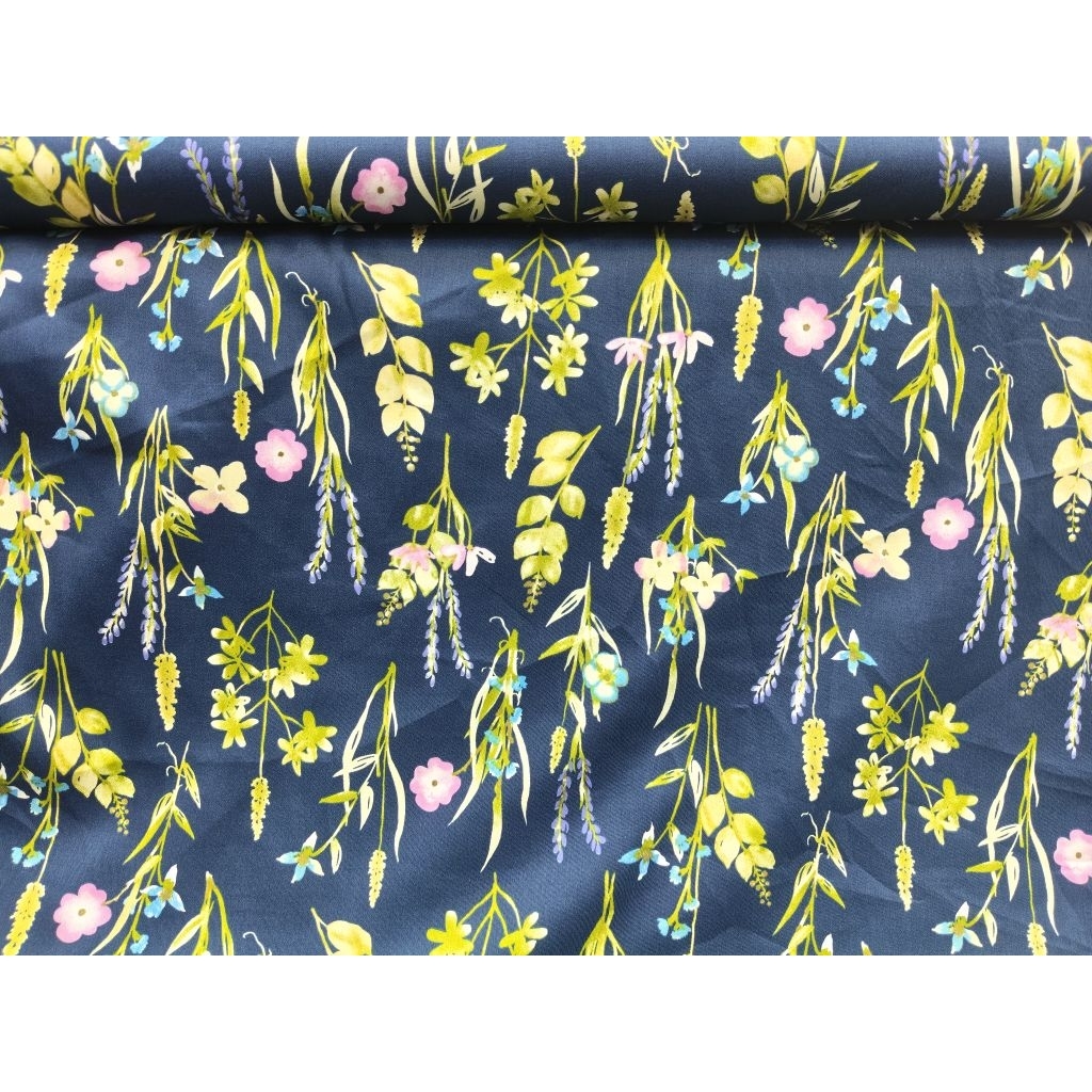 Jual Bahan Kain Katun Poplin Garment Motip Bunga | Shopee Indonesia