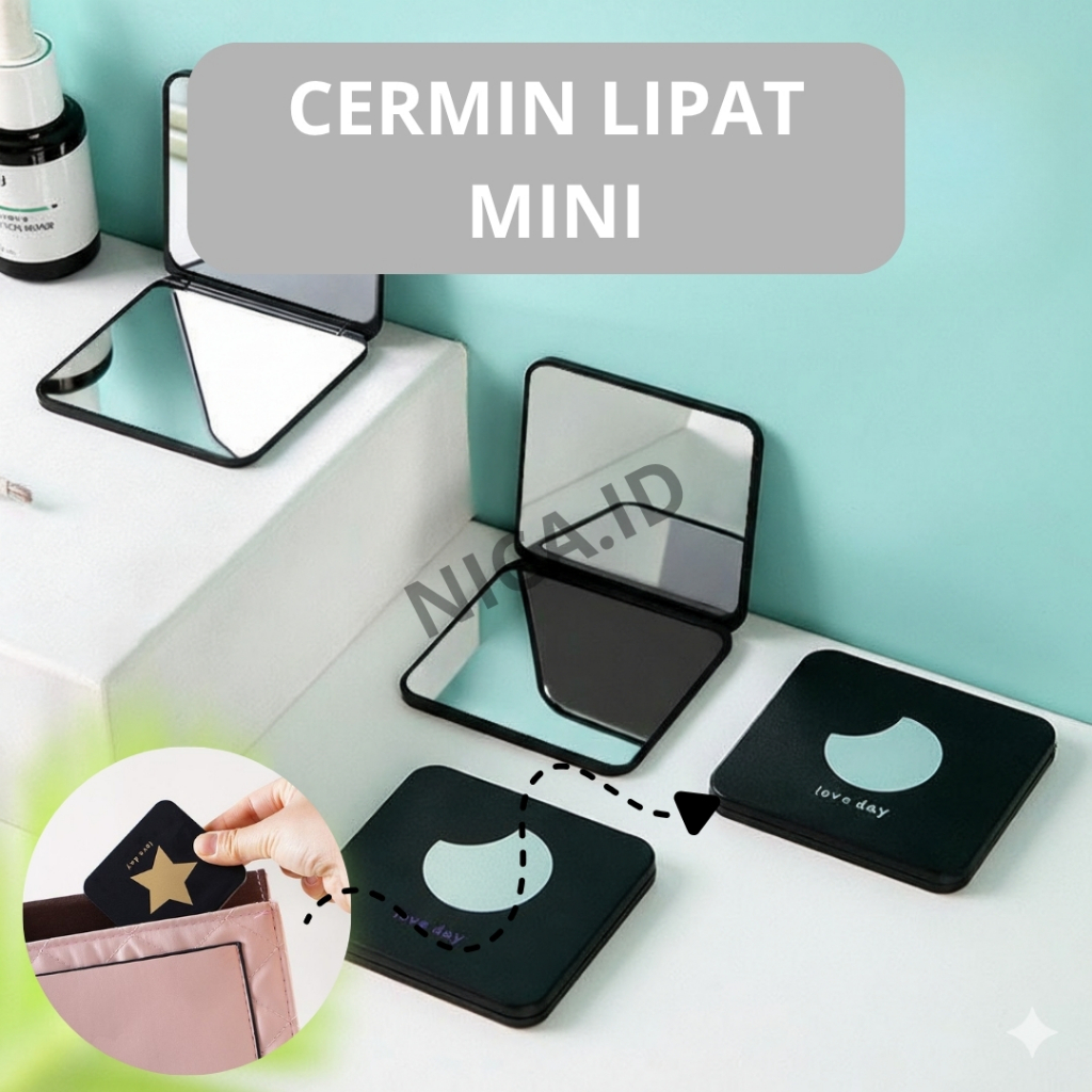 Jual Kaca Lipat 2 Sisi Bolak Balik Jernih / Cermin Lipat Dua Sisi ...