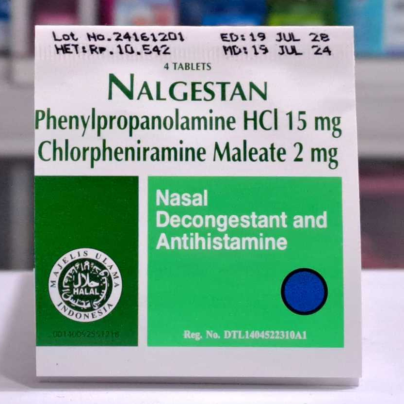 Jual NALGESTAN (1 STRIP ISI 4 TABLET) - MENGURANGI FLU, PILEK, HIDUNG ...