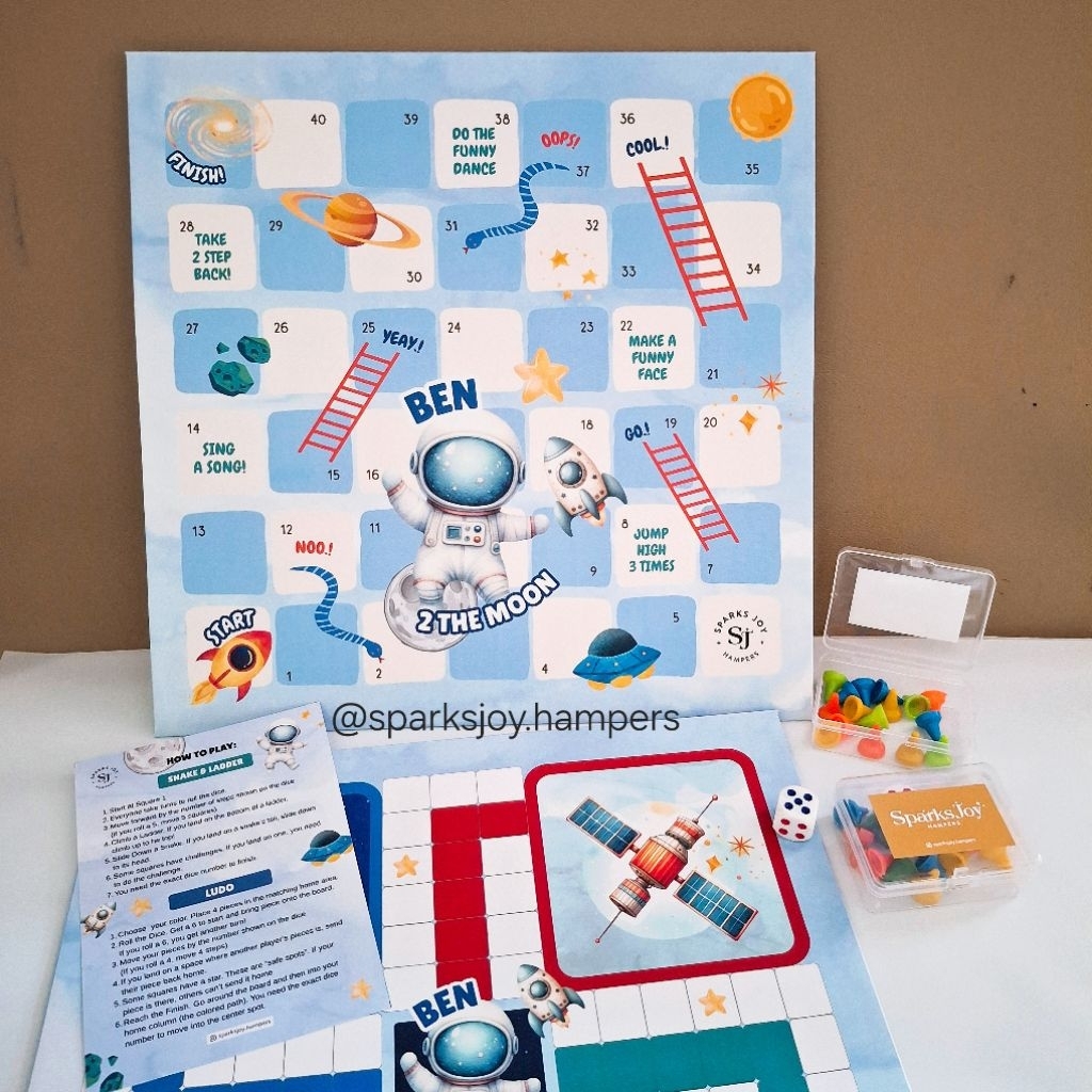Jual 2in1 Board Game Hampers / Custom Board Game Hampers / Ular Tangga ...